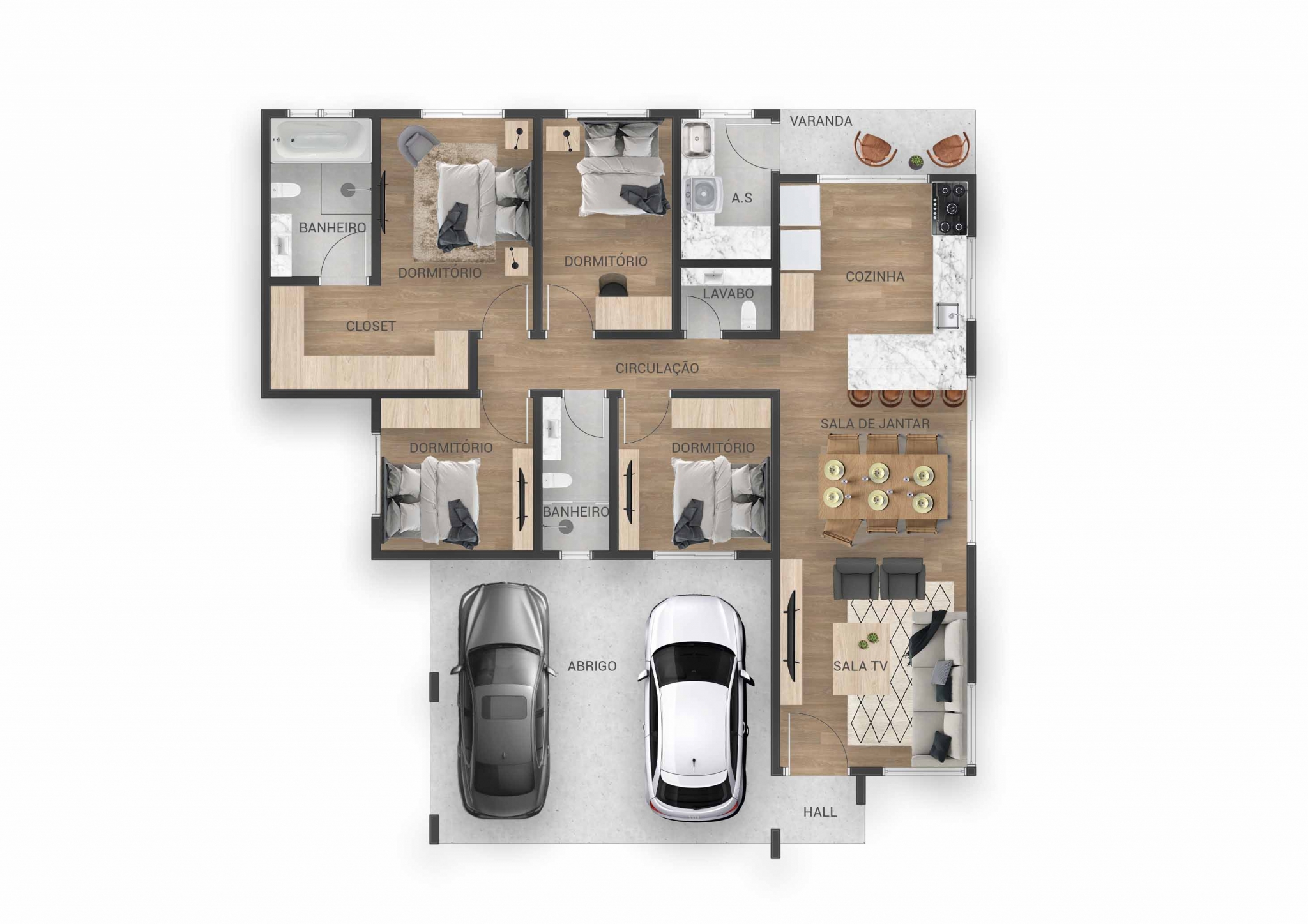 Casa Soft Barigui | Casas Kurten - Construa sua casa, invista no seu sonho.